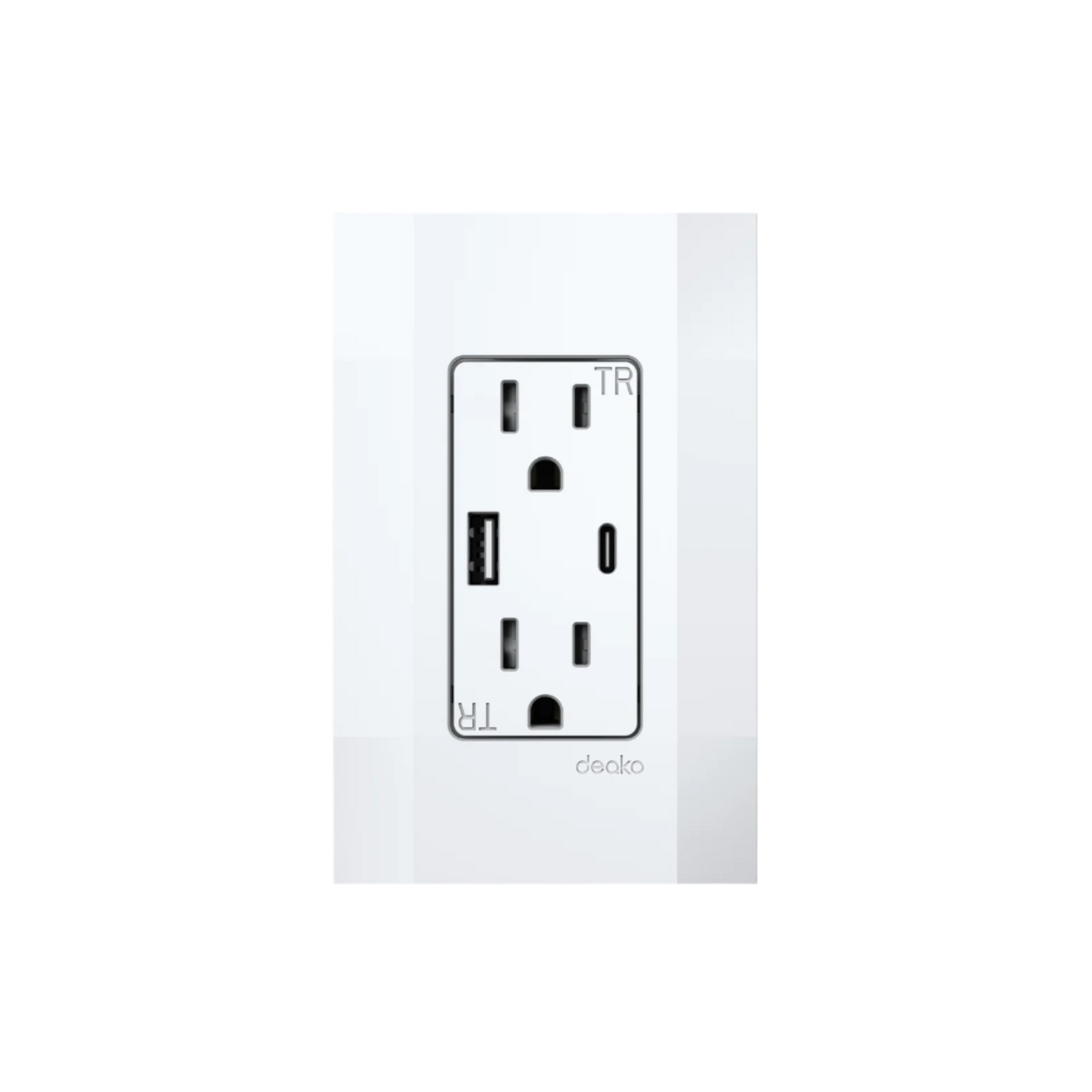 Quick Wire Connector (Backplate) & Faceplate with Single-Pole Simple R ...