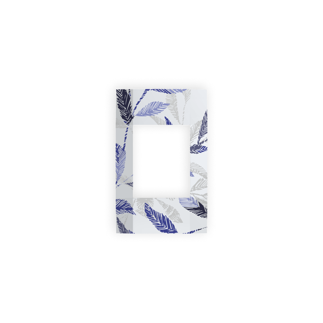 Deako Blue Grey Feather Faceplate