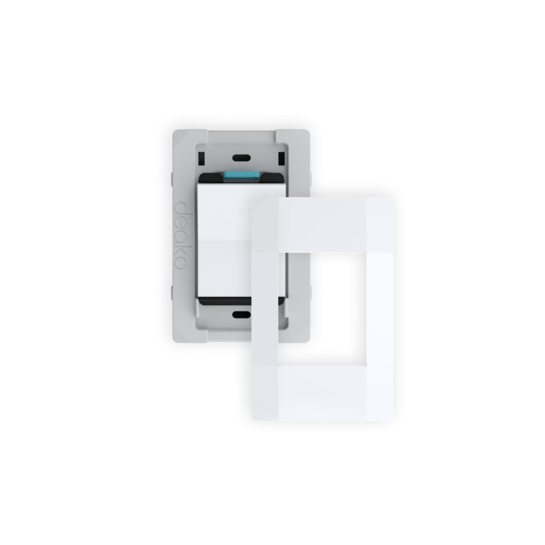 Quick Wire Connector (Backplate) & Faceplate with Single-Pole Simple R ...