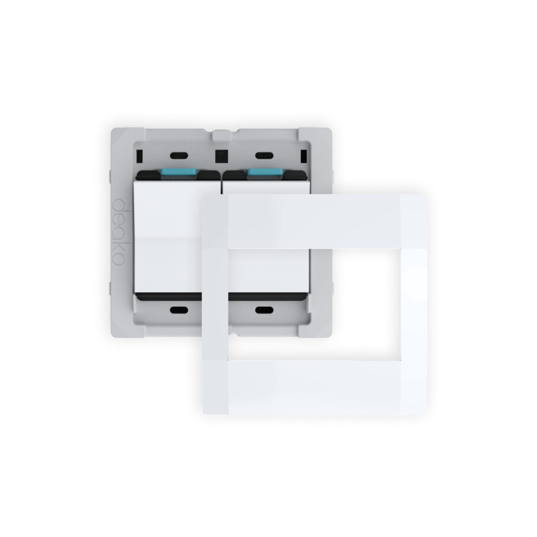 Quick Wire Connector (Backplate) & Faceplate with Single-Pole Simple R ...