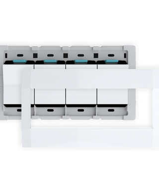 Quick Wire Connector (Backplate) & Faceplate with Single-Pole Simple R ...