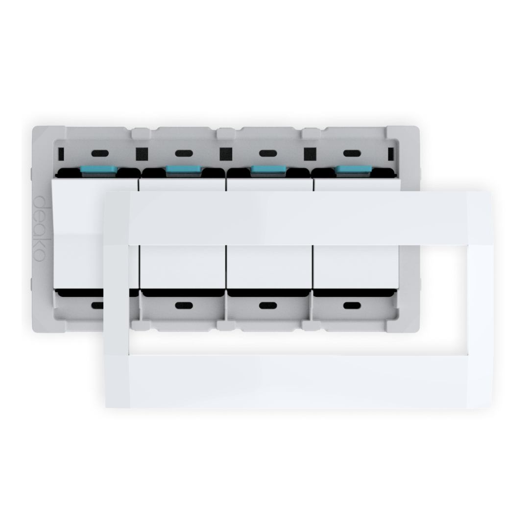 Quick Wire Connector (Backplate) & Faceplate with Single-Pole Simple R ...