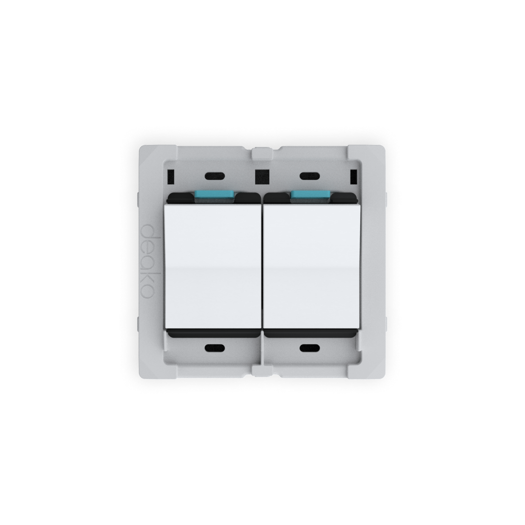 Universal Backplate with Single Pole Simple Rocker Switch – Deako