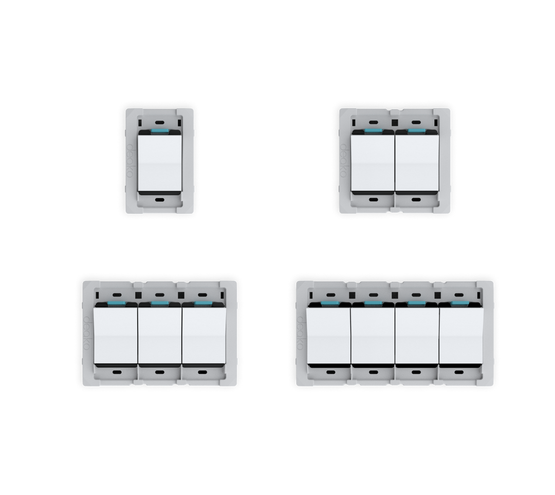 Universal Backplate with Single Pole Simple Rocker Switch – Deako