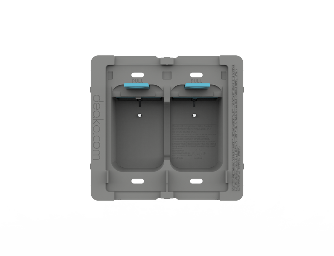 Universal Connector (Backplate) with Single Pole Simple Rocker Switch ...