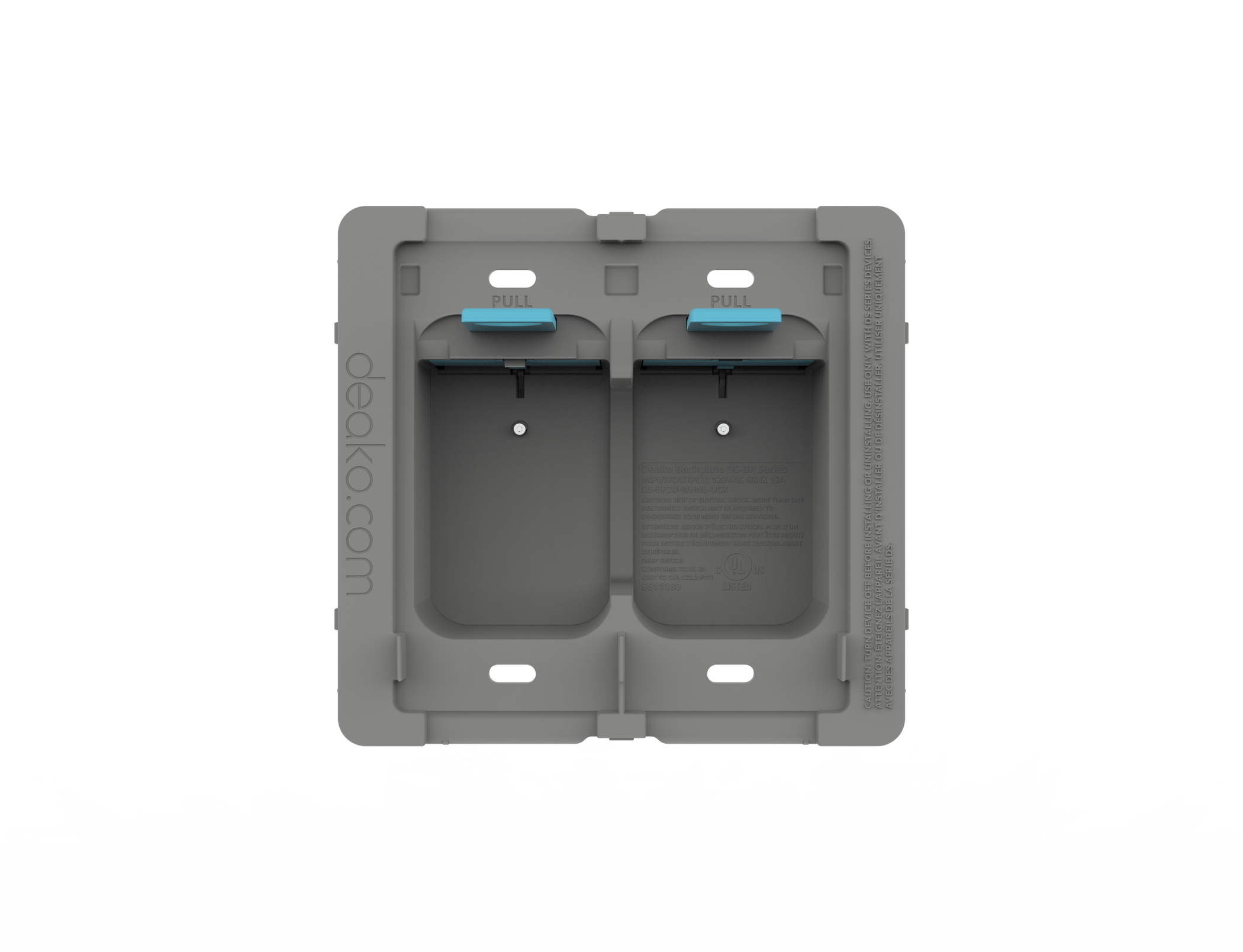 Universal Connector (Backplate) with Single Pole Simple Rocker Switch ...