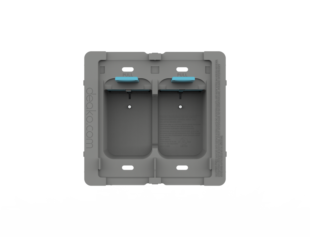Universal Backplate with Single Pole Simple Rocker Switches – Deako